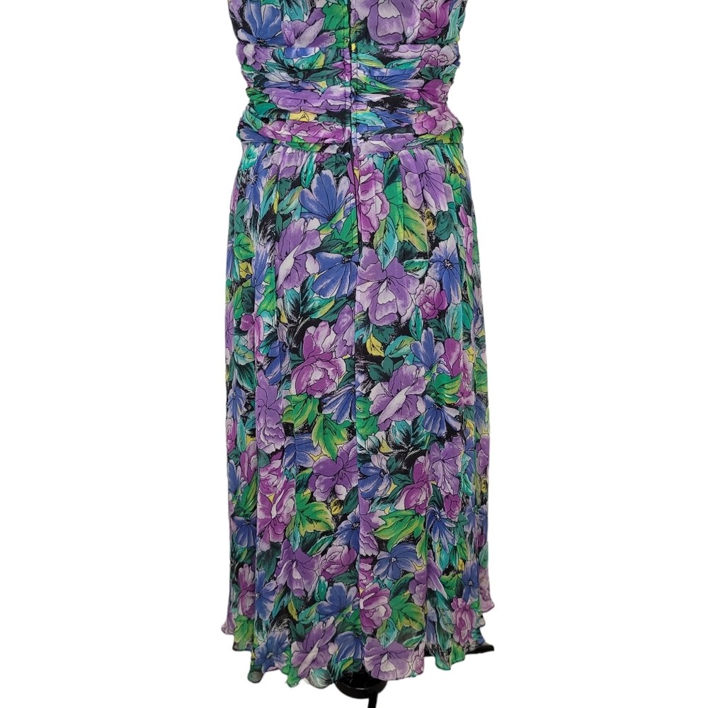 Jane Singer Vintage Floral Maxi Dress - Gem